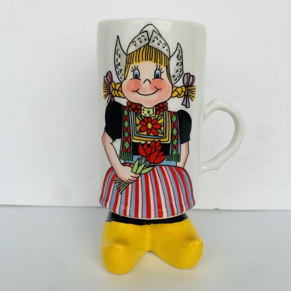 Vintage | Dining | Vintage Dutch Girl Holland Coffee Mug Tea Cup | Poshmark